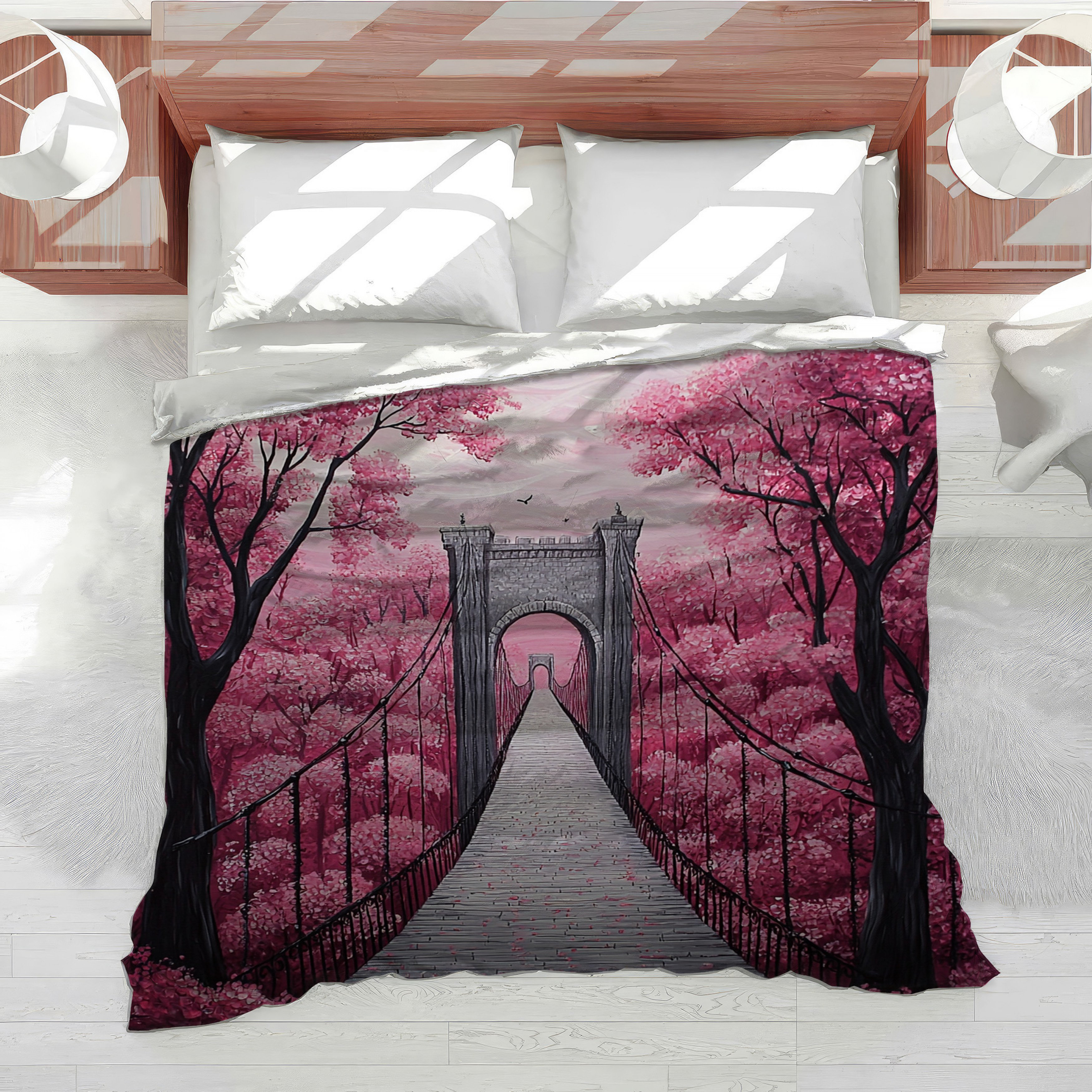 VisionDecor Bridge Bedding Architecture Comforter Eclectic | Wayfair