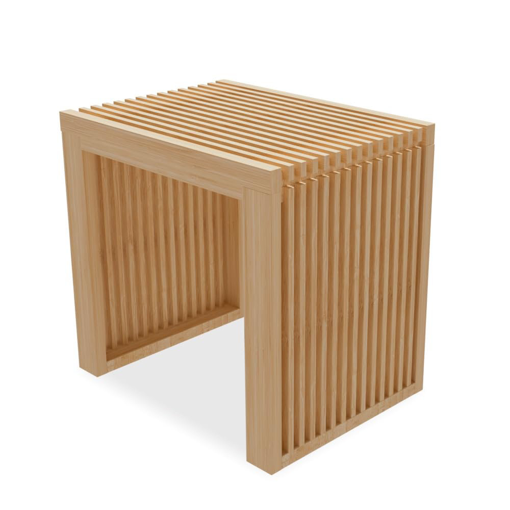 Hokku Designs Bamboo Dining Bench Indoor Small Bench Entryway Shoe Rack ...