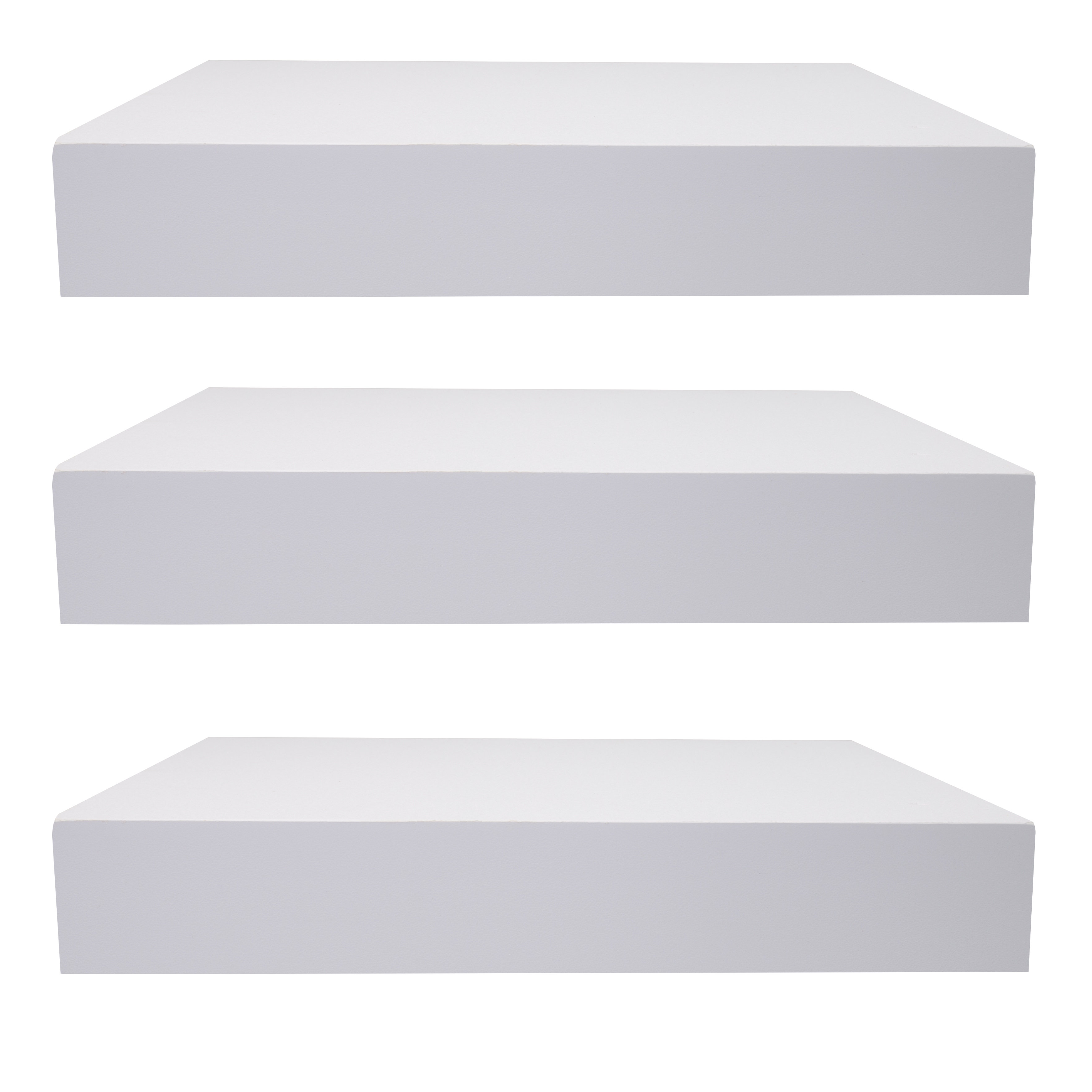 Sorbus 9" Square Tile Floating Shelves with Invisible Brackets ...