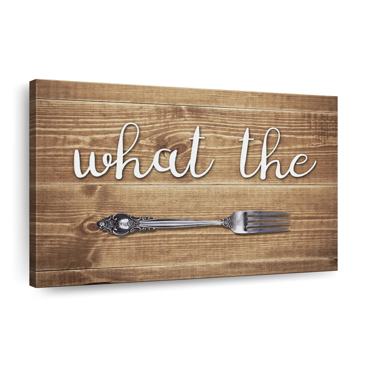 Elephant Stock What The Fork Canvas Print On Canvas Print | Wayfair