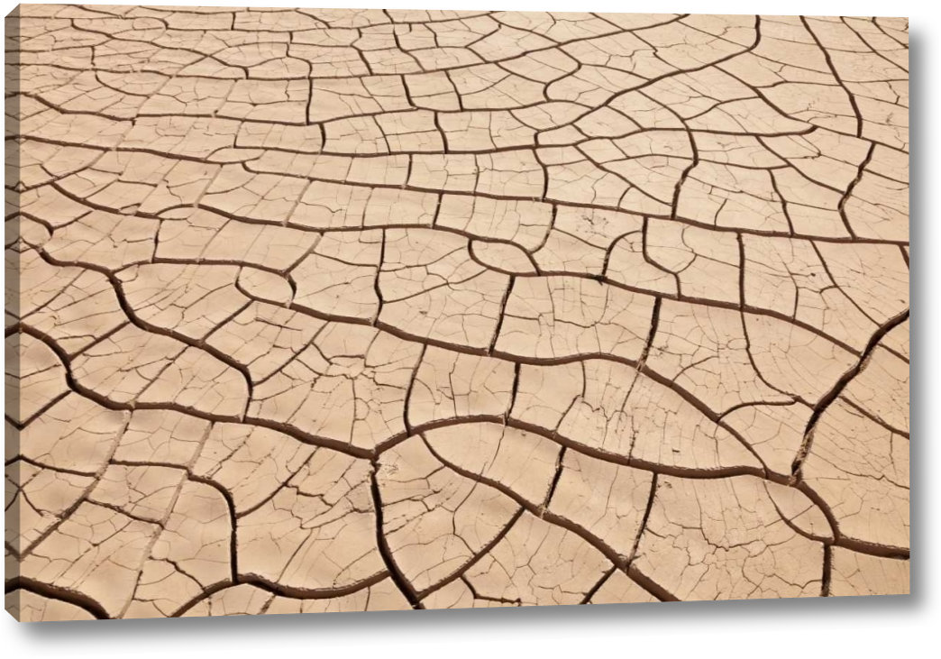 World Menagerie Arizona, Gila Bend Dried River - Bottom Mud par Don ...