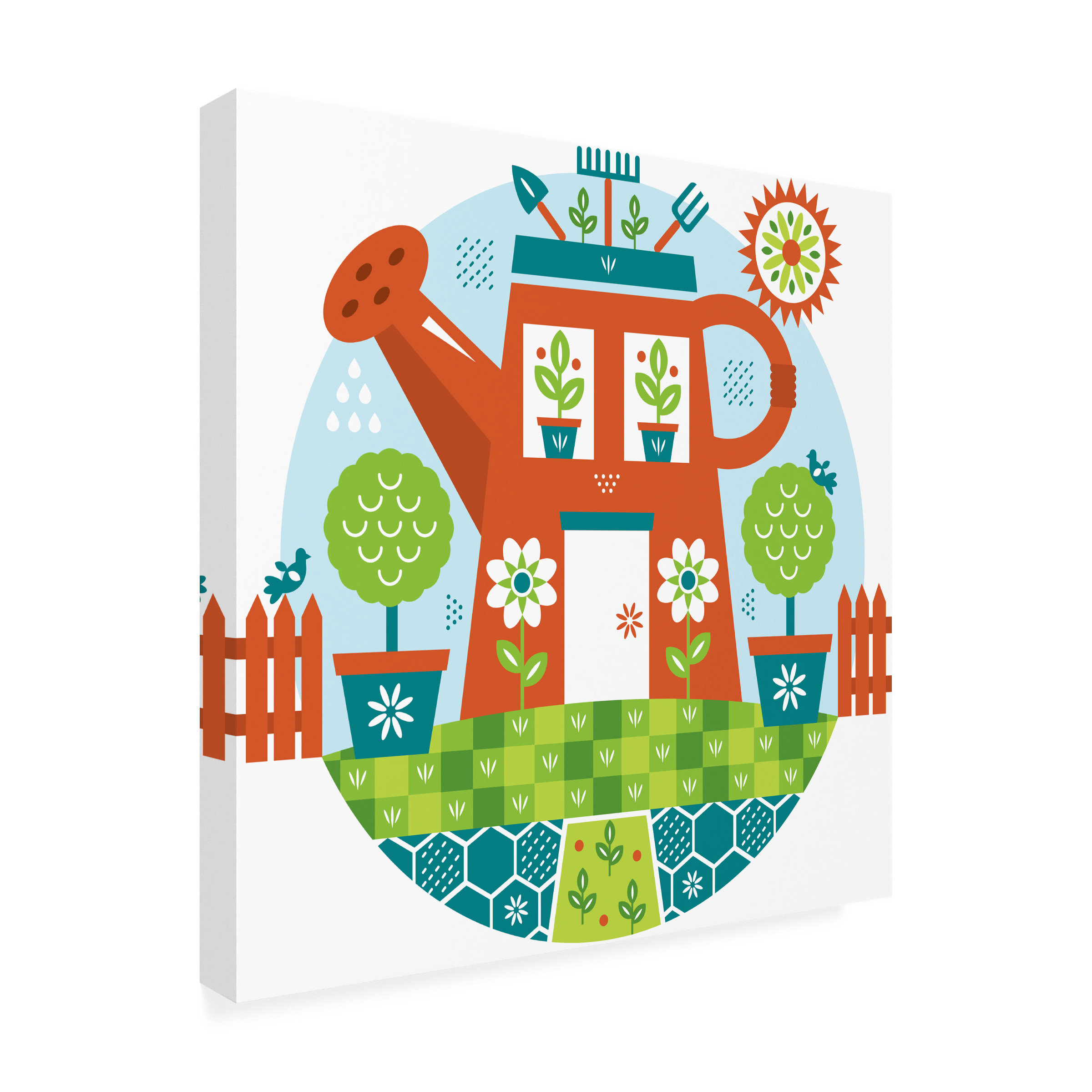 Harper Orchard Lawn And Garden On Canvas by Melissa Maxwell Canvas Art ...