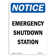 SignMission OSHA Notice - Emergency Shutdown Station Sign | Heavy Duty ...