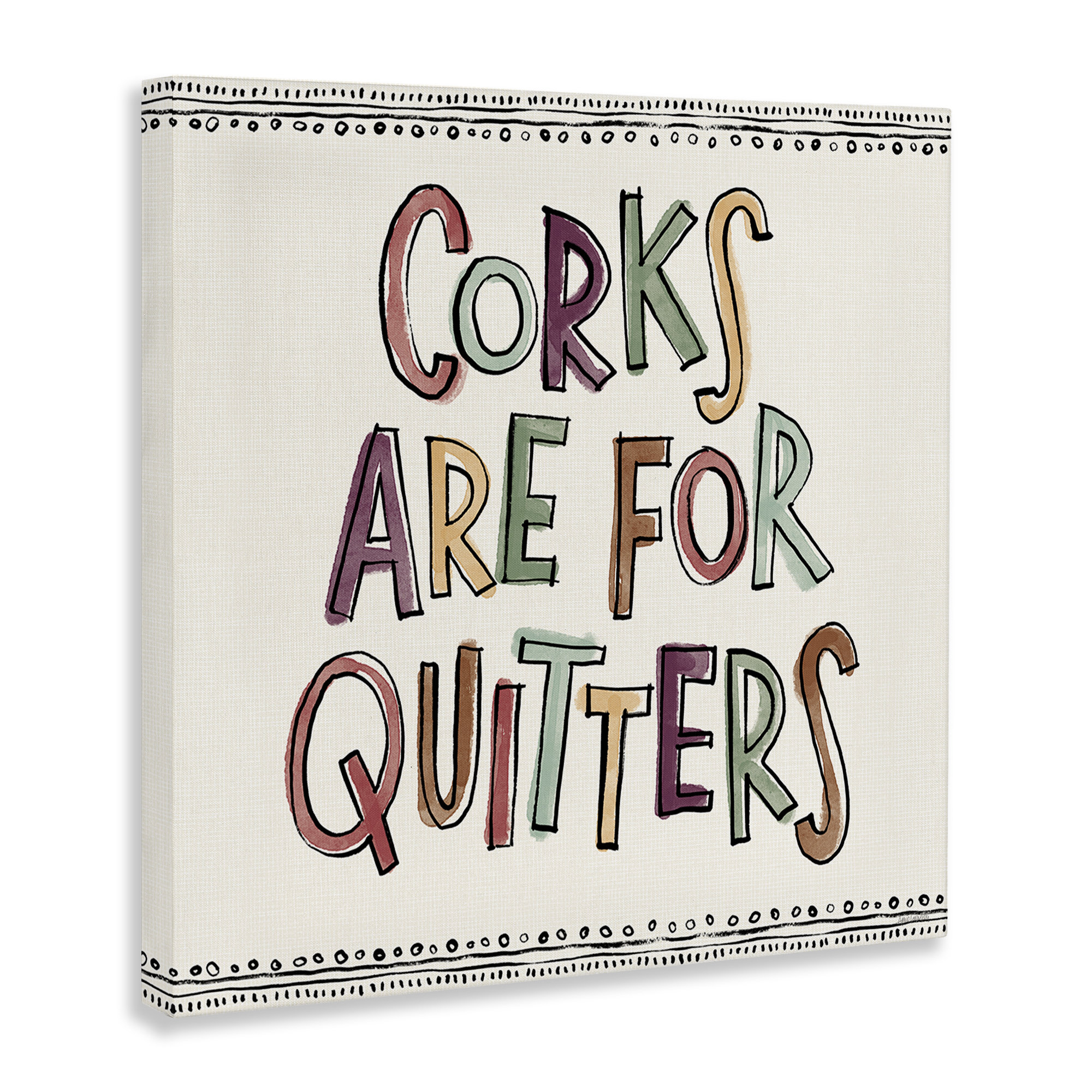 Trinx Corks For Quitters Canvas Wall Art by Anne Tavoletti | Wayfair