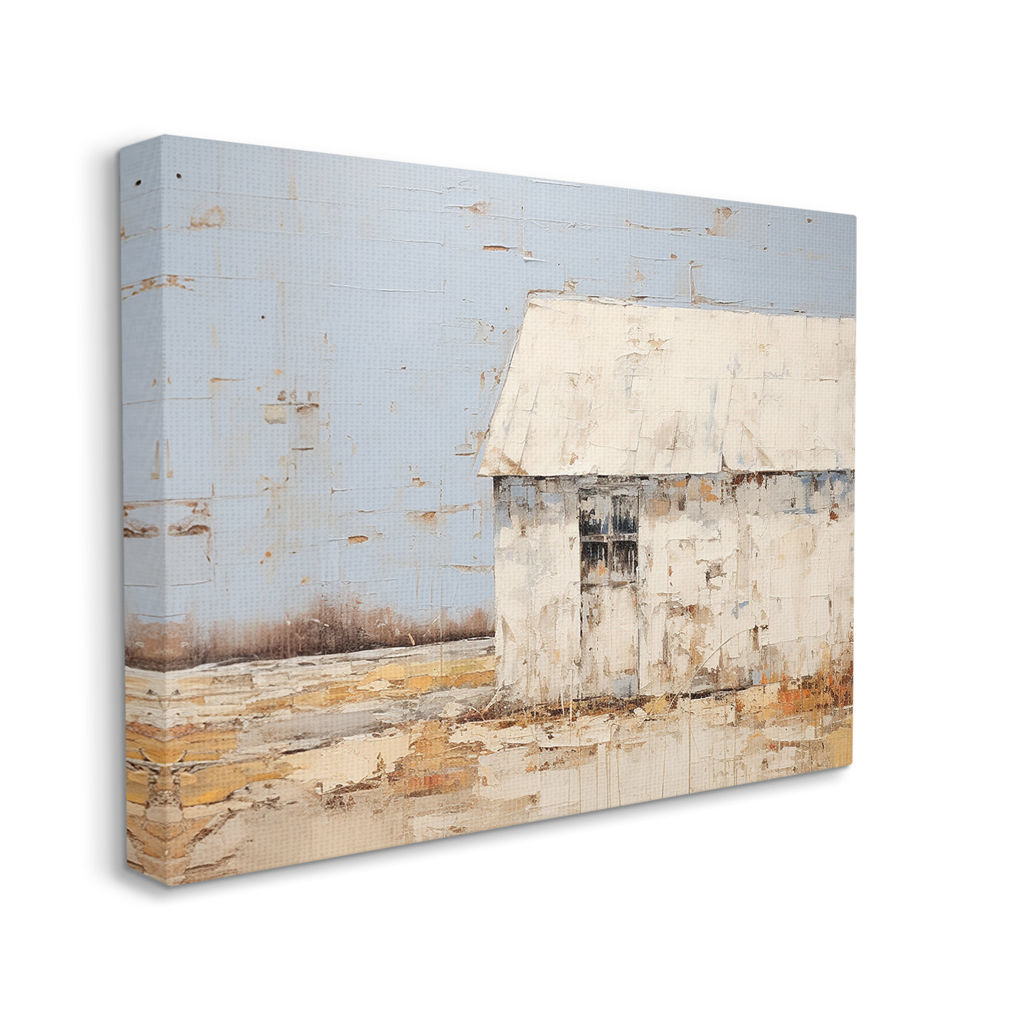 Winston Porter Rustic White Barn Canvas Wall Art by Ramona Murdock ...