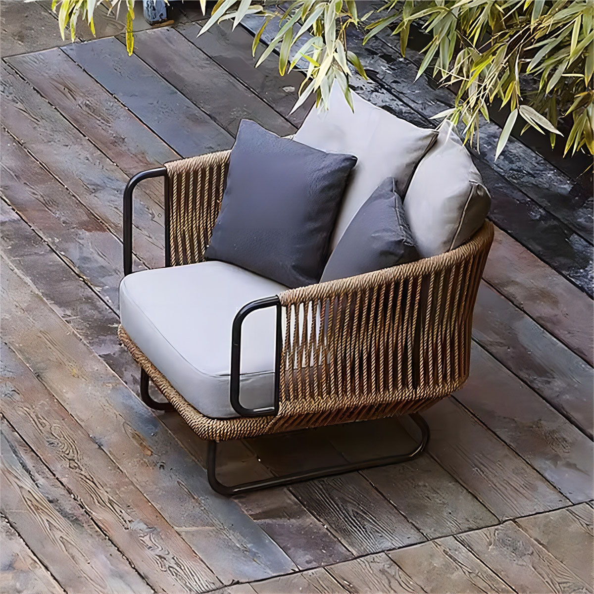 Bayou Breeze Bernadeu Outdoor Lounge Chair | Wayfair