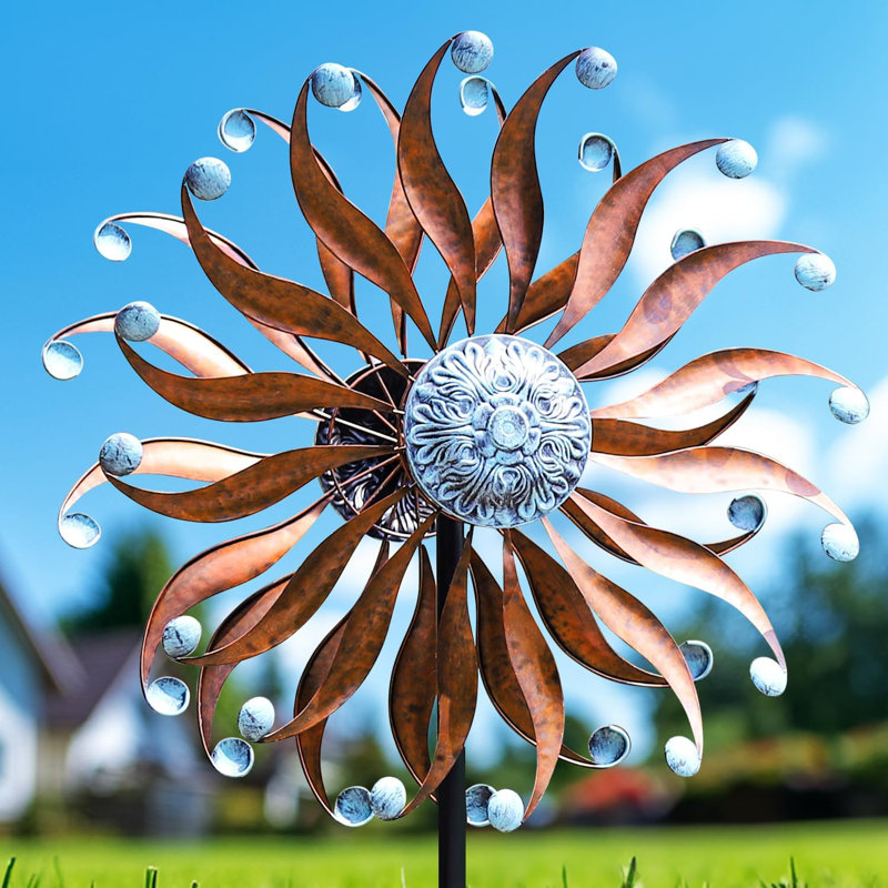 Arlmont & Co. Kinetic Metal Wind Spinners Outdoor | Wayfair