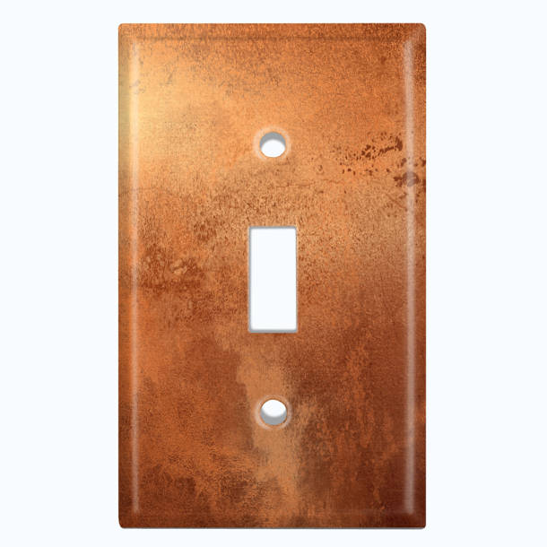 WorldAcc Copper Rust Patina Teal Print 1 - Gang Toggle Light Switch ...