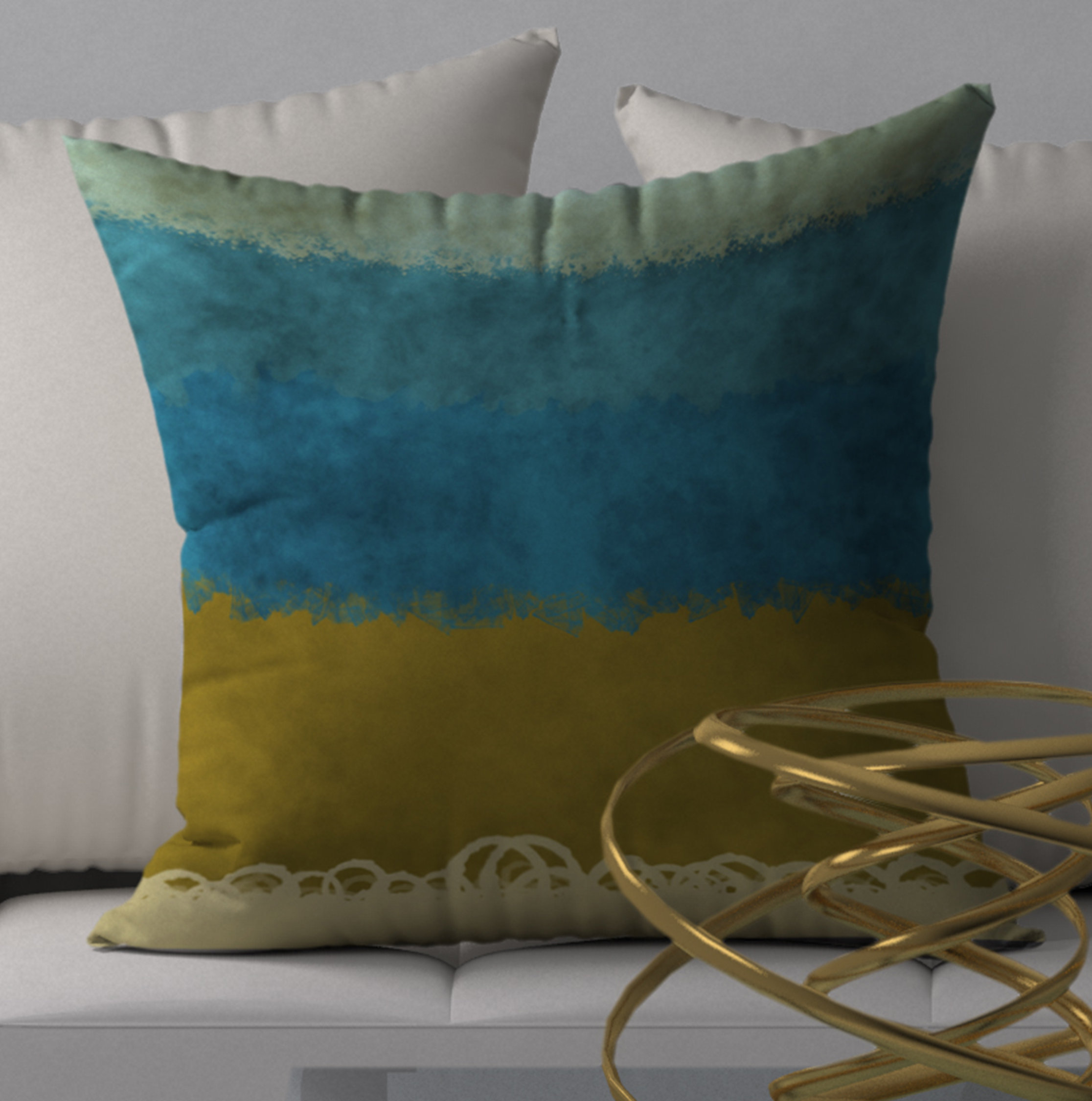LeRoi Products Divine Singular Decorative Square Pillow Cover & Insert ...