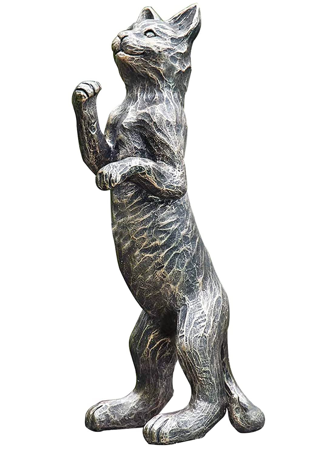 Trinx Standing Cat Statue Decorative Figurine Indoor Outdoor Home Decor ...