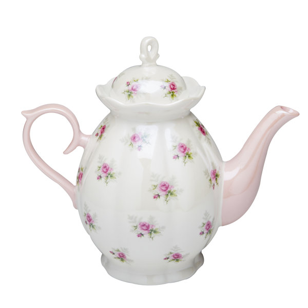 Grace's Tea Ware Petite Rose Luster Teapot | Wayfair