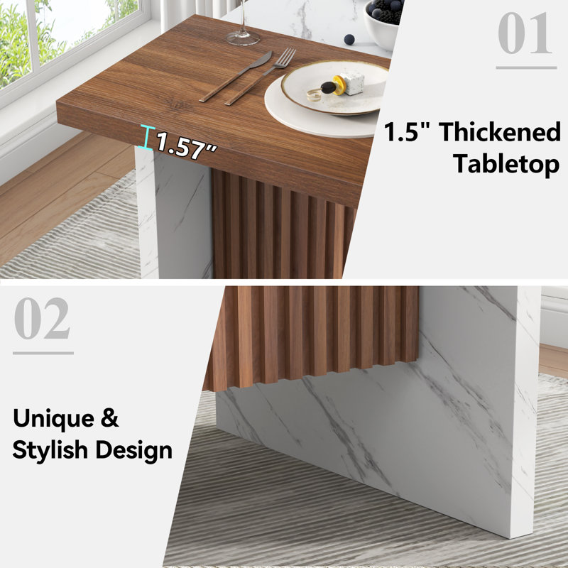 George Oliver Large Imitation Bar Table,island Table With Led Lights,63 ...