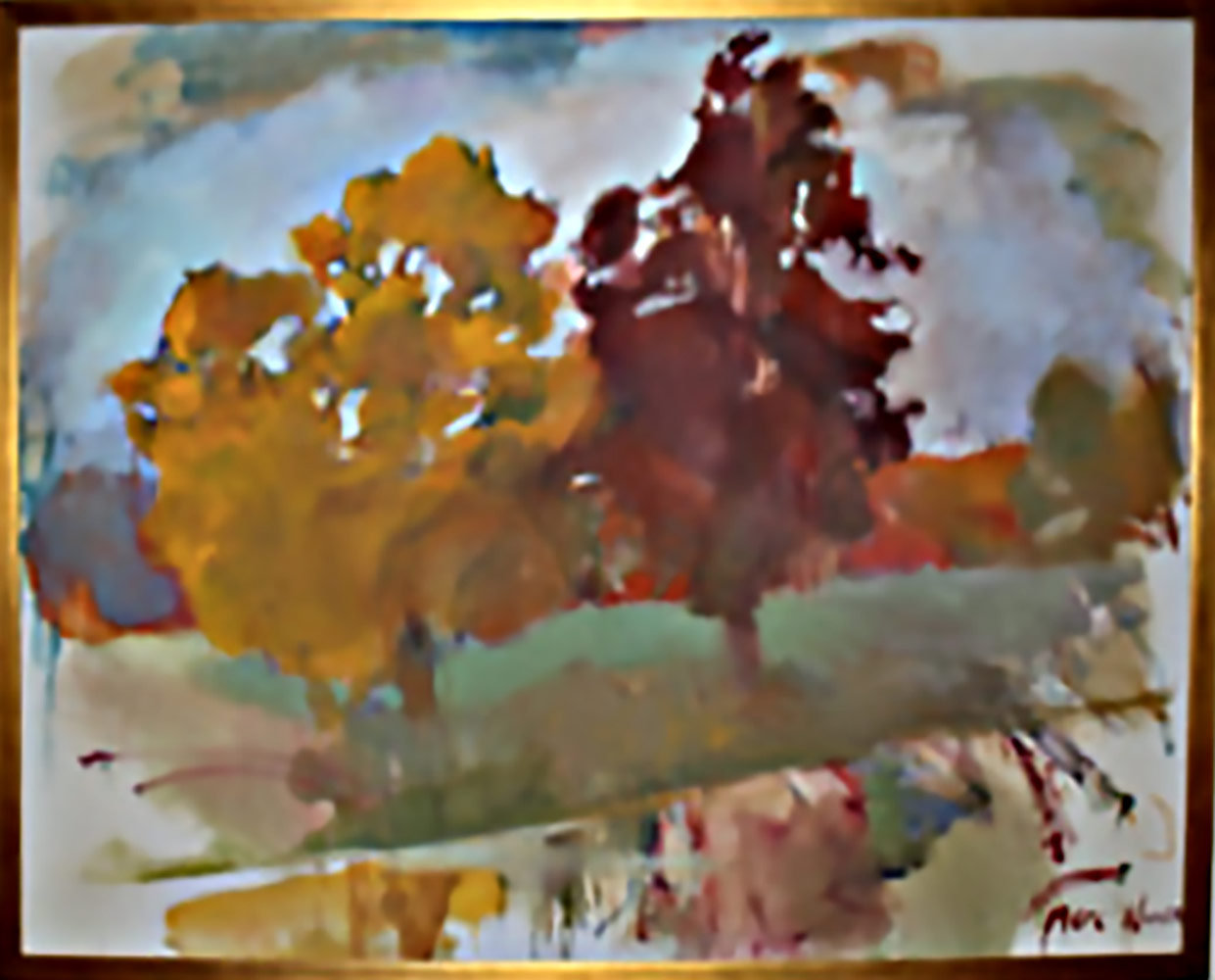 Platinum Art Group Autumn Trees by Marc Weiner - Picture Frame Painting ...
