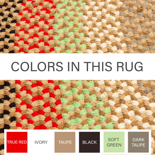 Super Area Rugs Farmhouse Braided Cotton Earthtone Area Rug & Reviews ...