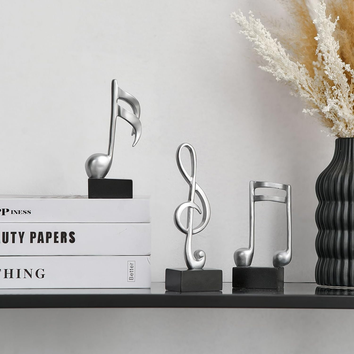 Lark Manor™ 3 Pieces Music Note Decor Modern Home Decor Desk ...