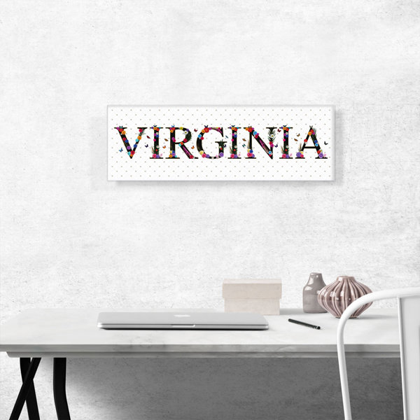 ARTCANVAS " VIRGINIA Girls Name Room Decor " on Canvas - Wayfair Canada