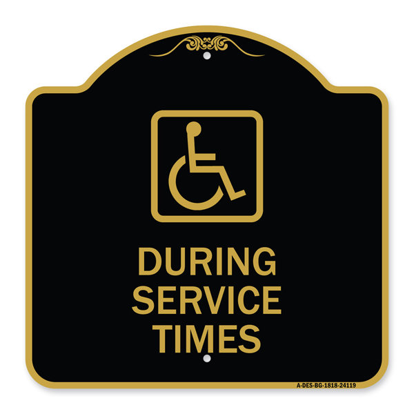Signmission Designer Series Sign - During Service Times (With Graphic ...