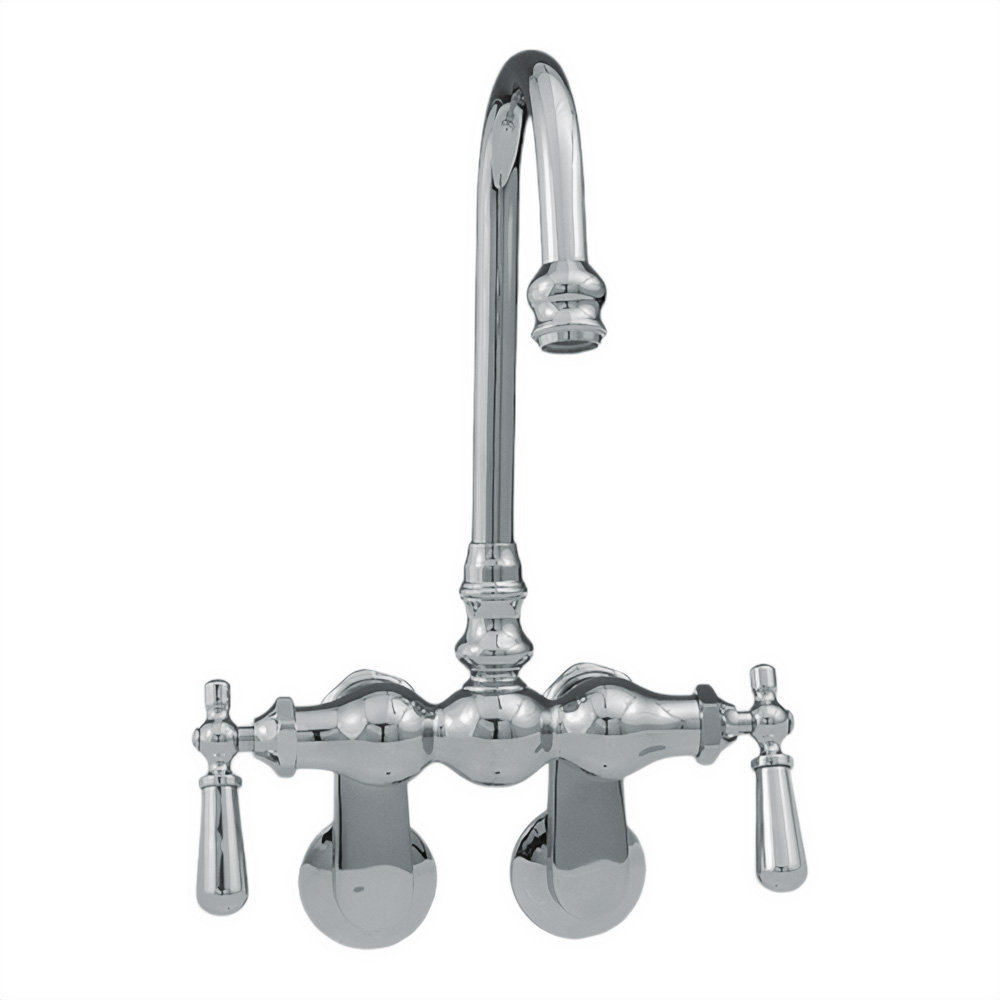 Strom Living P0804 Tub Faucet with Adjustable Centers, Handles and Gooseneck Spout | Wayfair