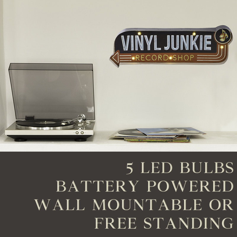 Williston Forge 7'' Music Themed Marquee Sign & Reviews | Wayfair