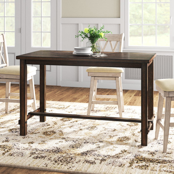 Lark Manor Alfredia Solid Wood Top Dining Table & Reviews - Wayfair Canada