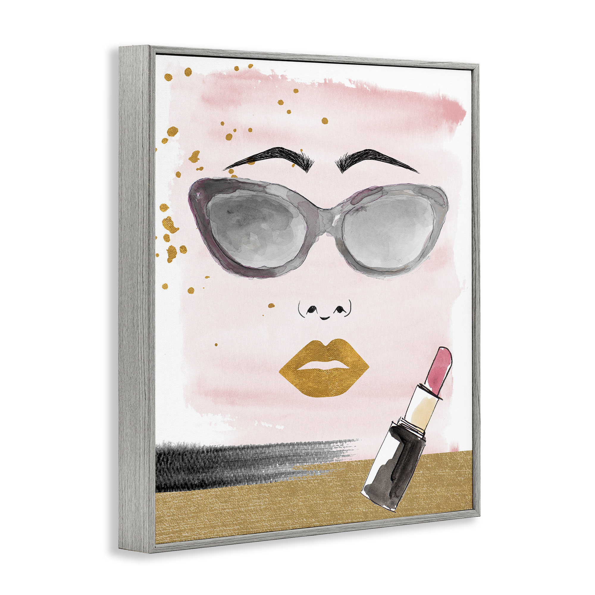 Mercer41 Lipstick & Glam Face Giclee Art by Lanie Loreth | Wayfair