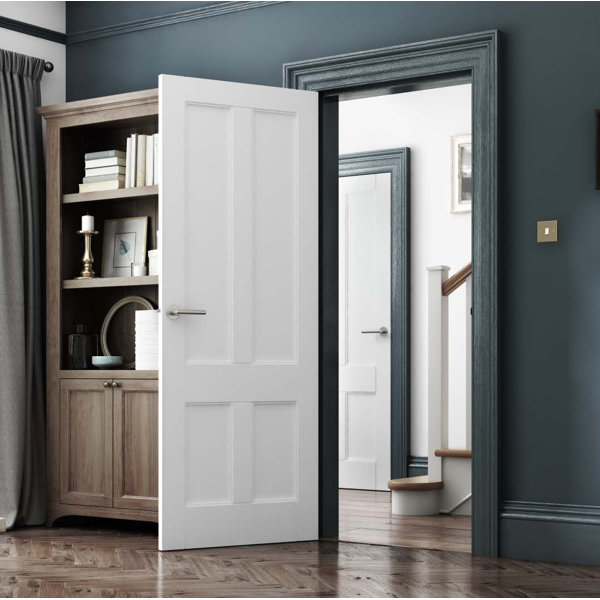 Curated by Jeld-Wen Deco Internal Door Primed | Wayfair.co.uk
