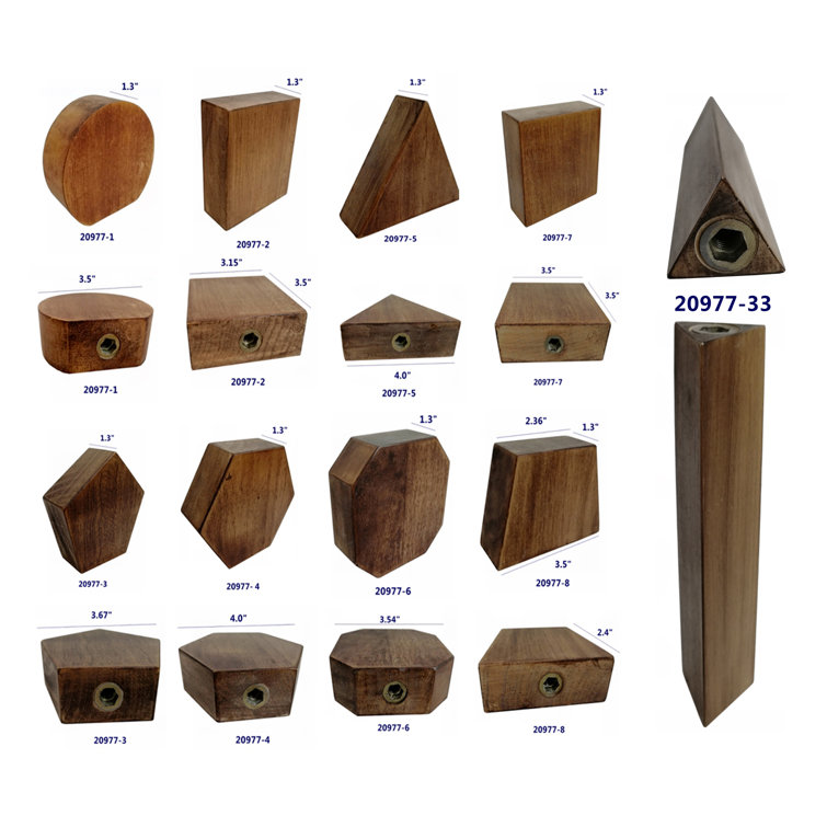 Millwood Pines Rectangle Top with Triangle Handle Wood Beer Tap Handle ...