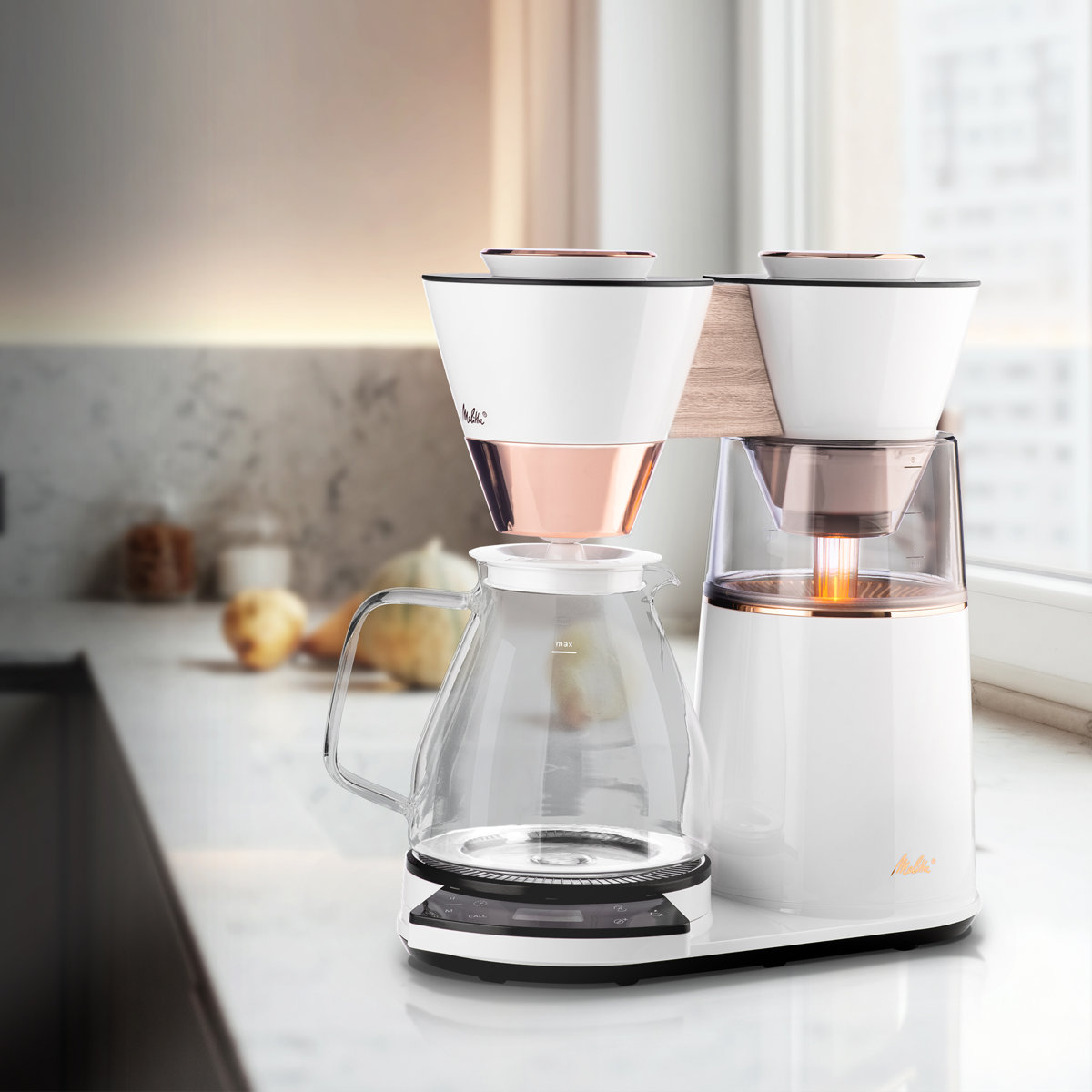 Melitta Vision 12-cup Luxe Drip Coffee Maker With Revolving Dashboard ...