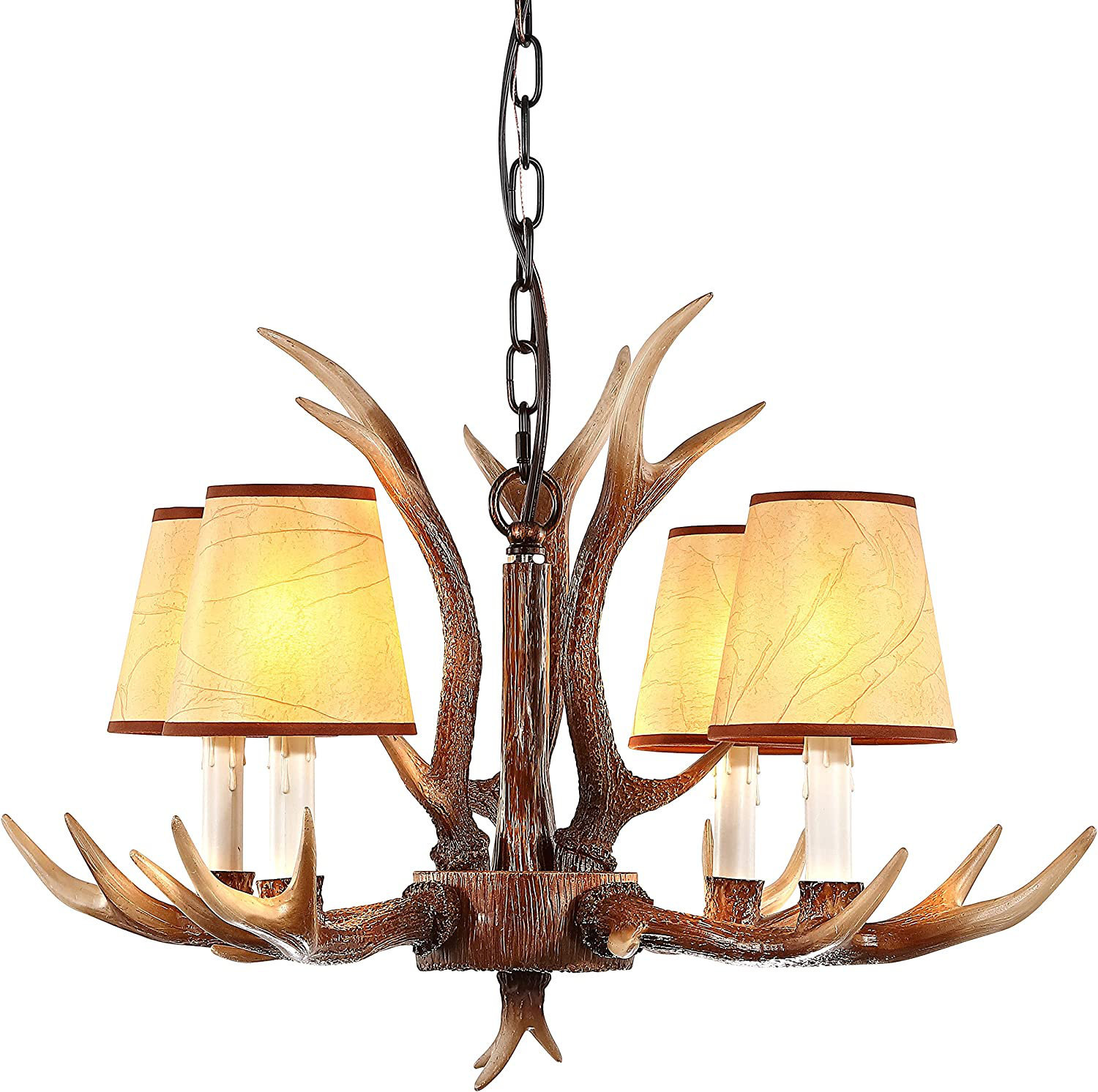 Millwood Pines Aanay 4 - Light Shaded Empire LED Chandelier | Wayfair
