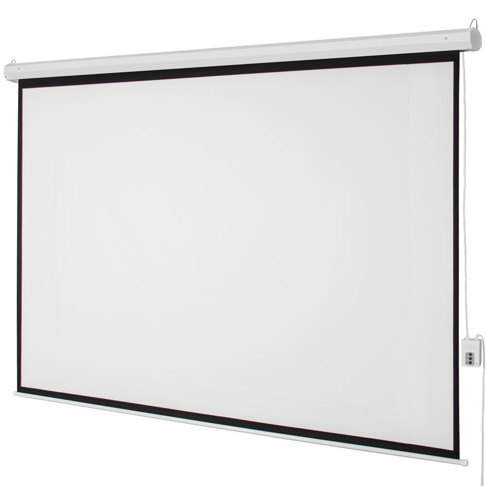 Ktaxon White 100" Electric Projection Screen & Reviews | Wayfair