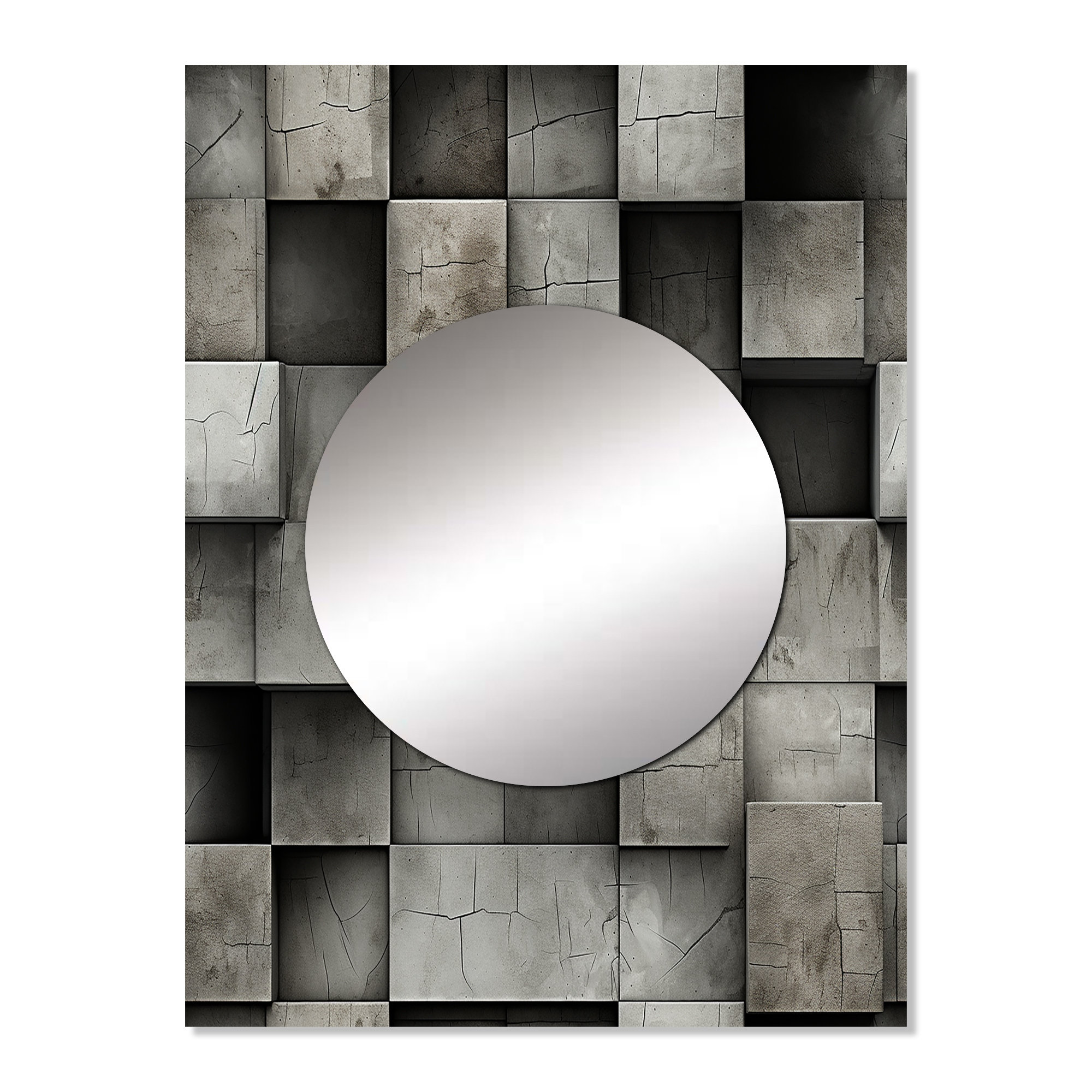 East Urban Home Ledawn Architectural Concrete Wall Illusion - Brick ...