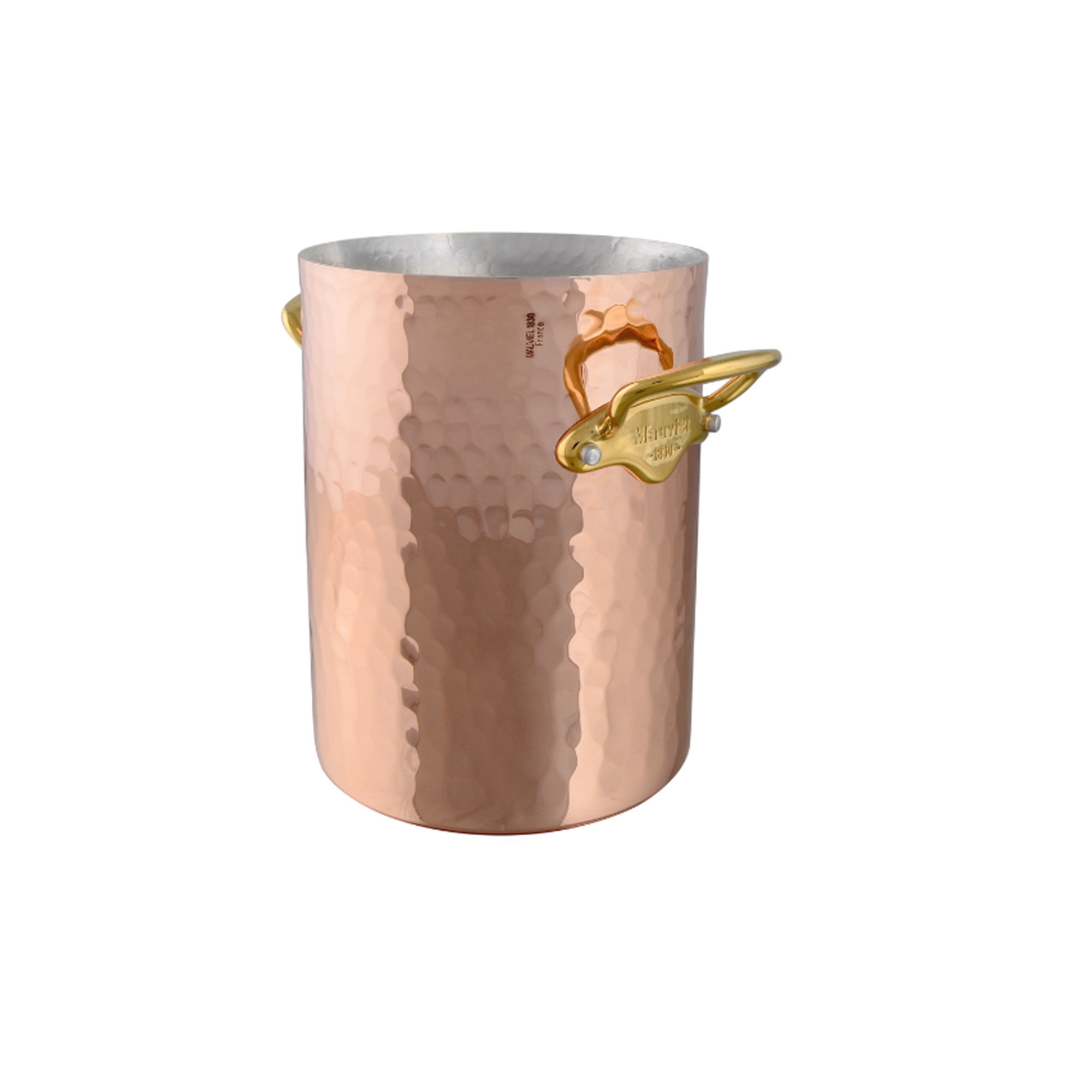 Mauviel M'30 Hammered Copper Wine Bucket With Brass Handles, 4.3-Quart ...