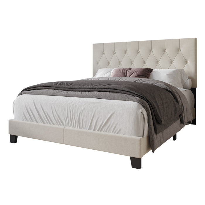 Lark Manor Ambrey Upholstered Standard Bed & Reviews | Wayfair