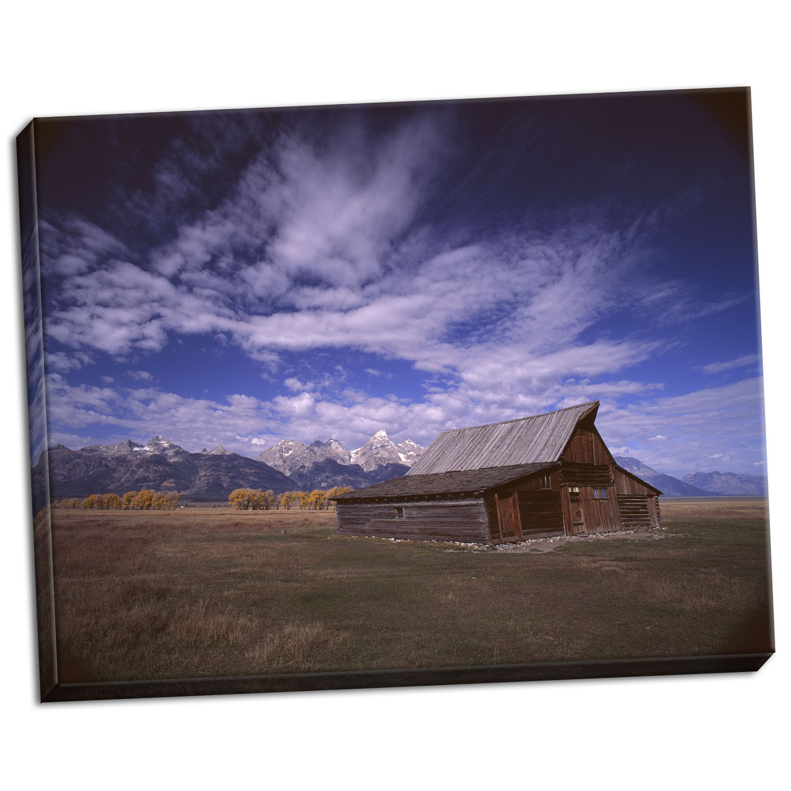 Ebern Designs 'Barn Mormon Row' Photographic Print on Wrapped Canvas ...