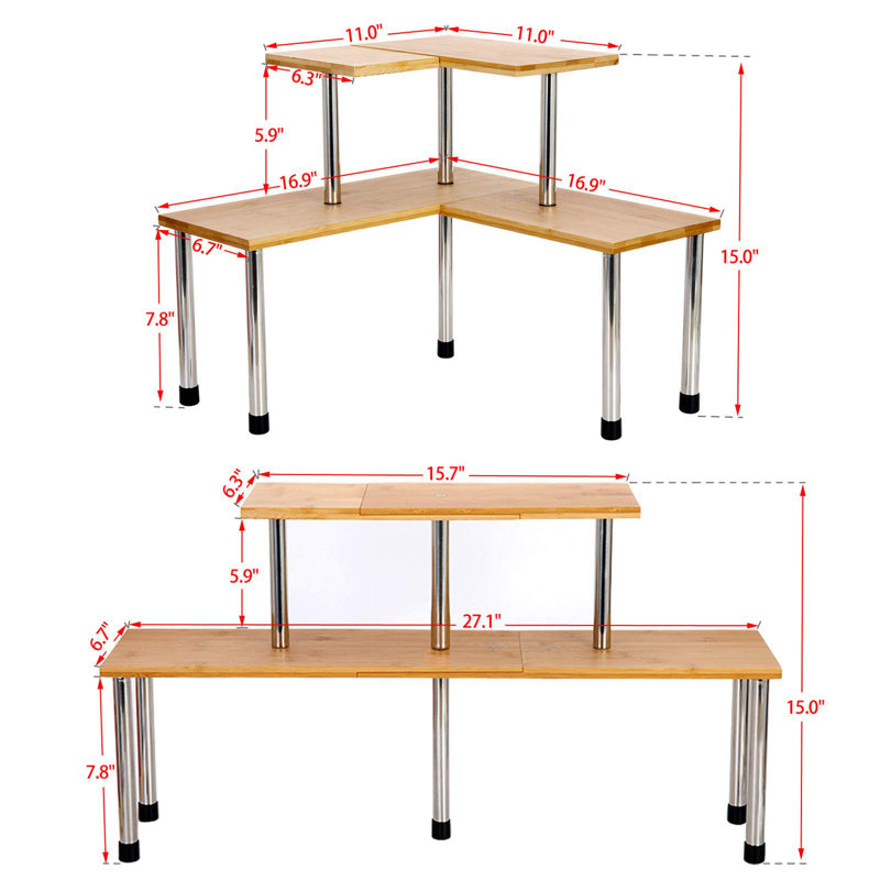 Rebrilliant Lakky 2 Tier Shelving Rack & Reviews | Wayfair