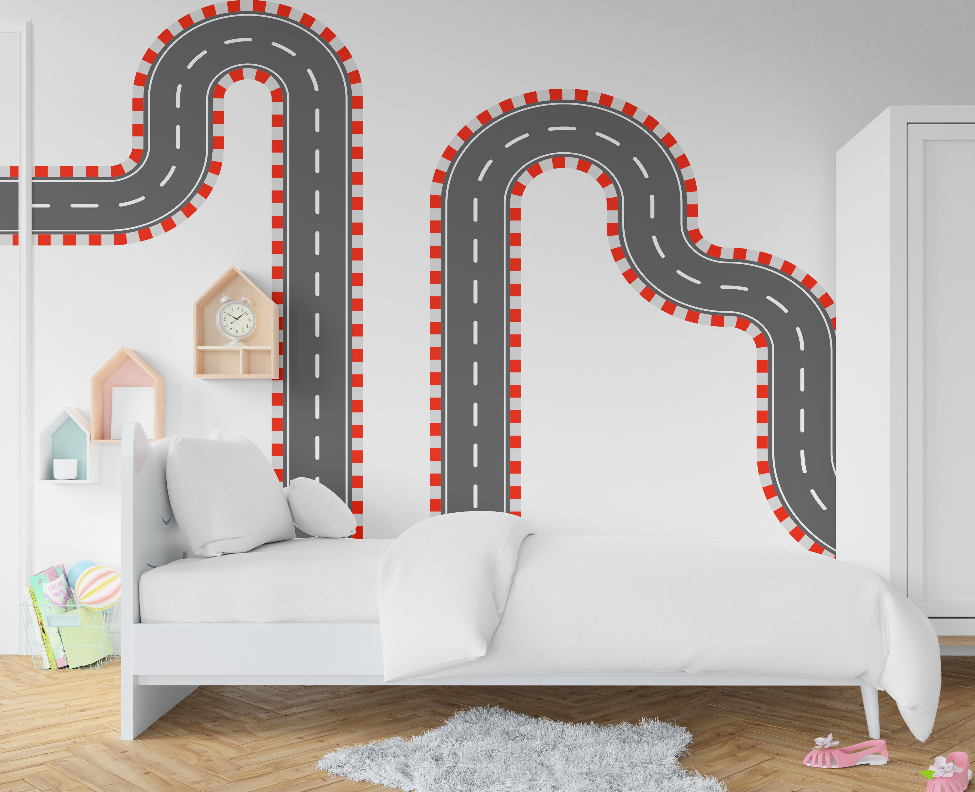 race track wall sticker