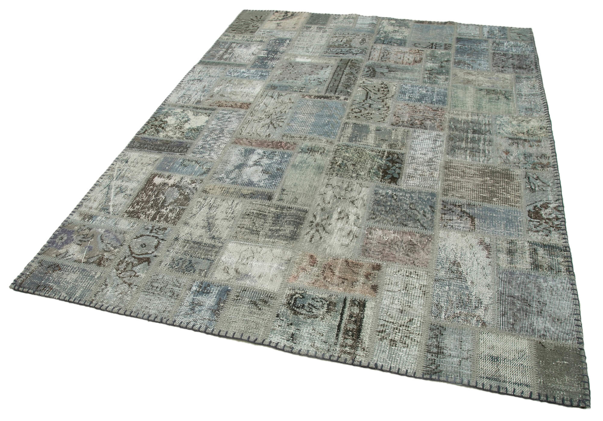 Bungalow Rose Florissa Wool Patchwork Rug | Wayfair