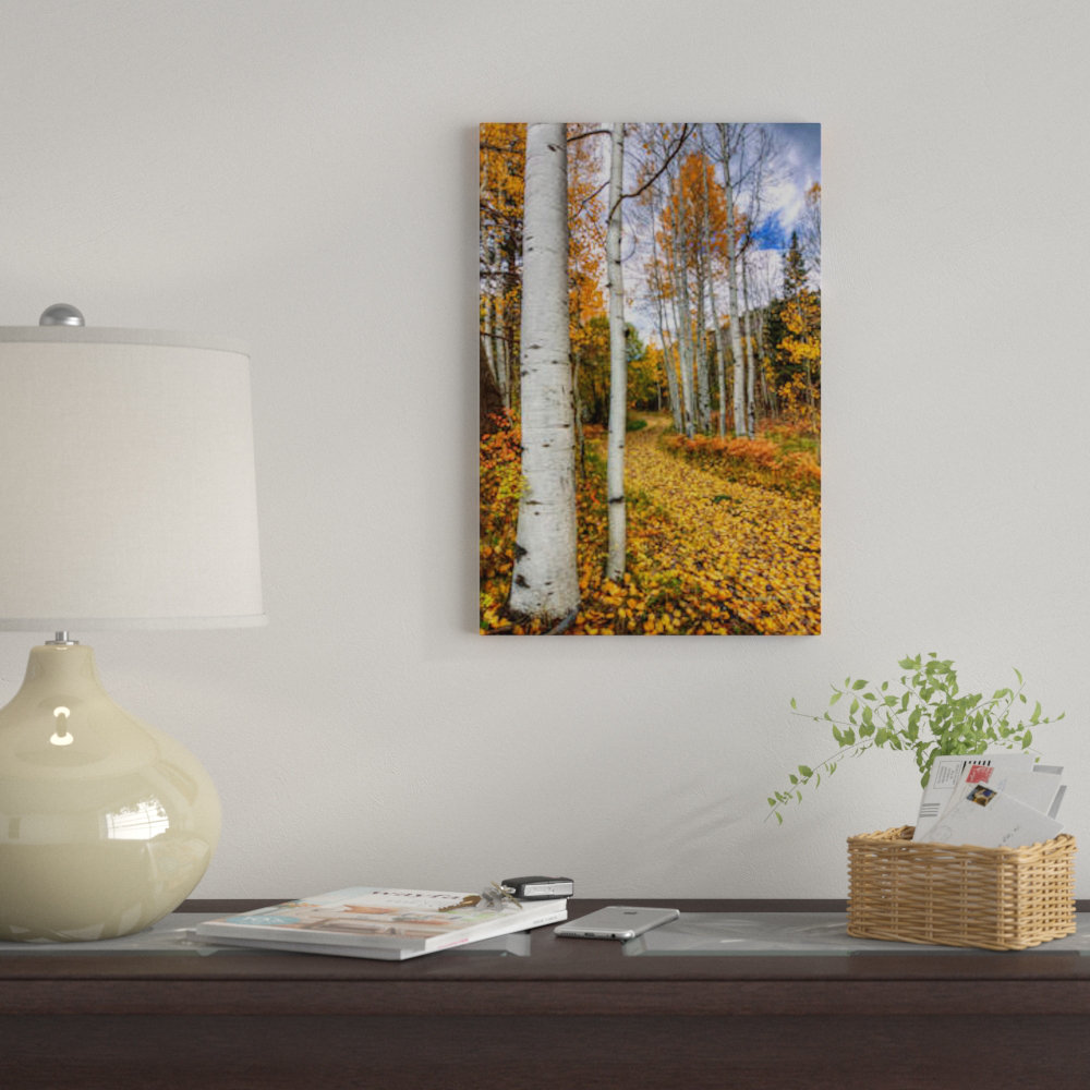 East Urban Home 'Autumn Stroll' By Bill Sherrell Graphic Art Print on ...