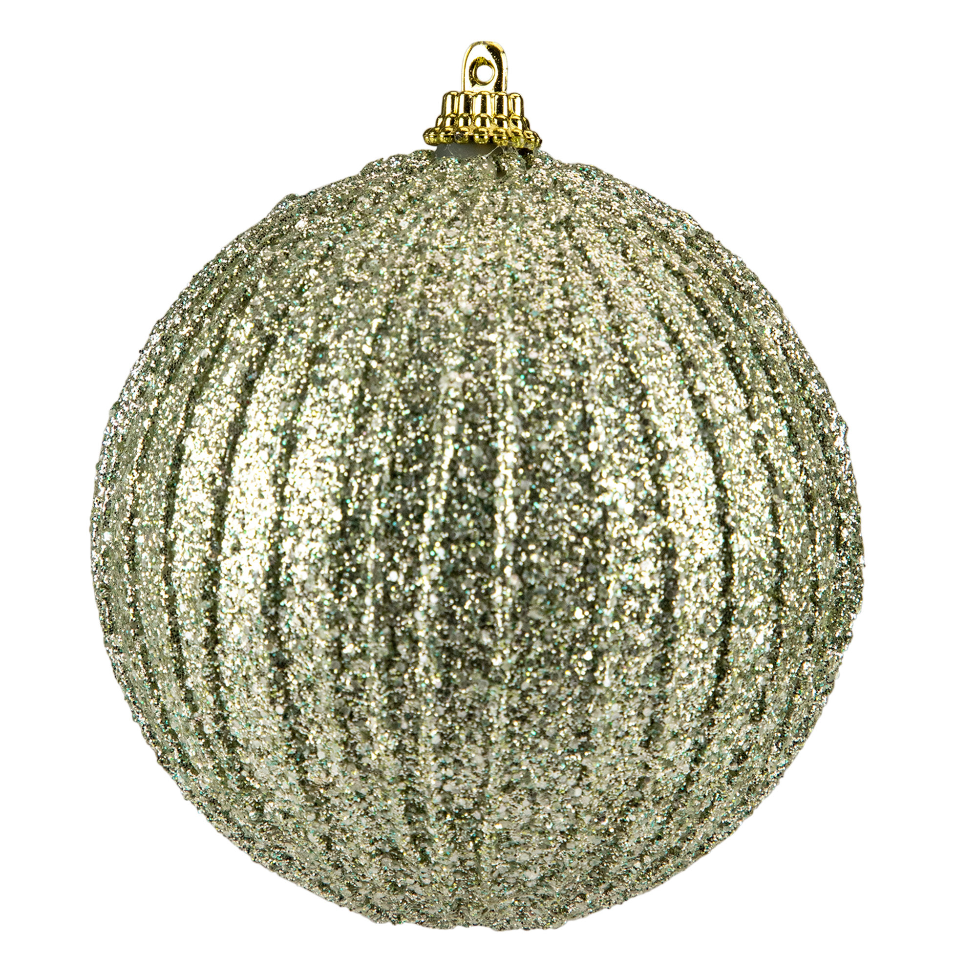 Northlight Seasonal 4" Green Glitter Shatterproof Christmas Ball ...