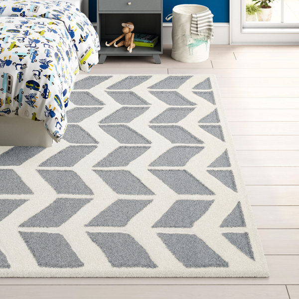 George Oliver Ellicott Hand Tufted Wool Chevron Rug & Reviews | Wayfair
