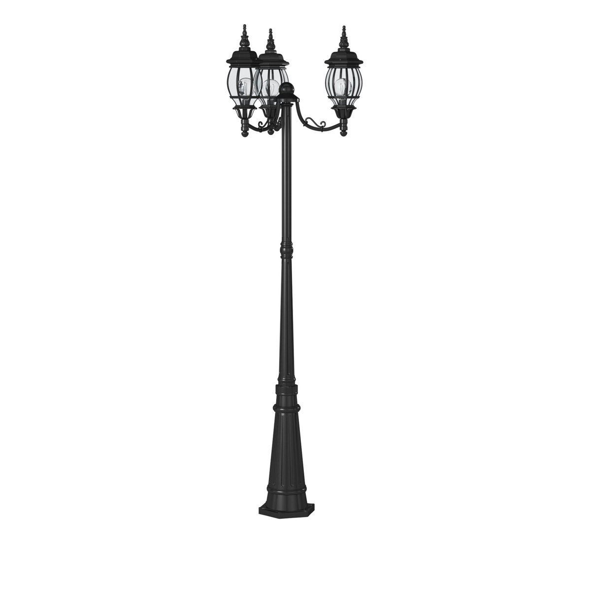Astoria Grand Zimmermann 3 -Light 84.5" H Hardwired Lamp Post (Full ...