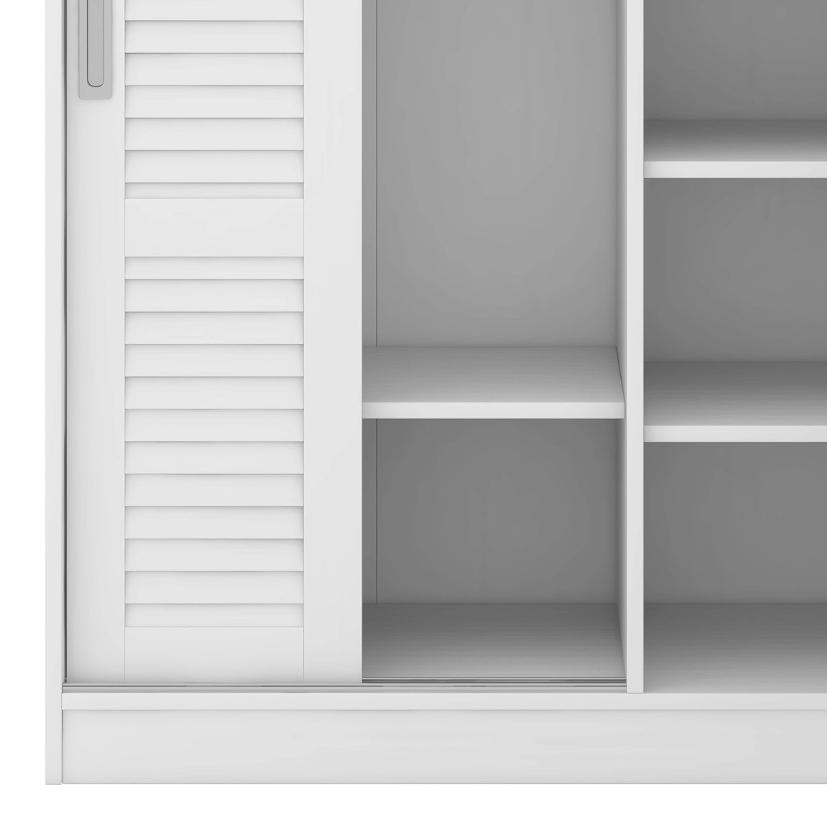 Red Barrel Studio® Modern Clean Design 3-Door Shutter Wardrobe With ...