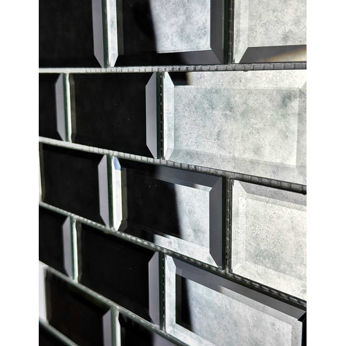 Abolos Reflections 2 in. x 4 in. Diamond Grade Glass Mirror Beveled ...