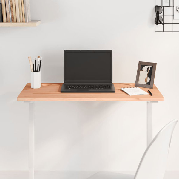 Symple Stuff Solid Wood Beech Desk Top - 80X40x1.5 Cm, Durable ...