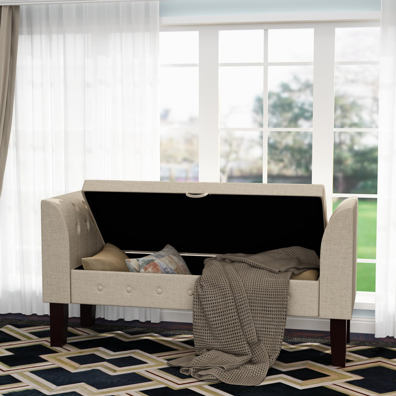 Red Barrel Studio® Hannabel Upholstered Storage Bench & Reviews | Wayfair