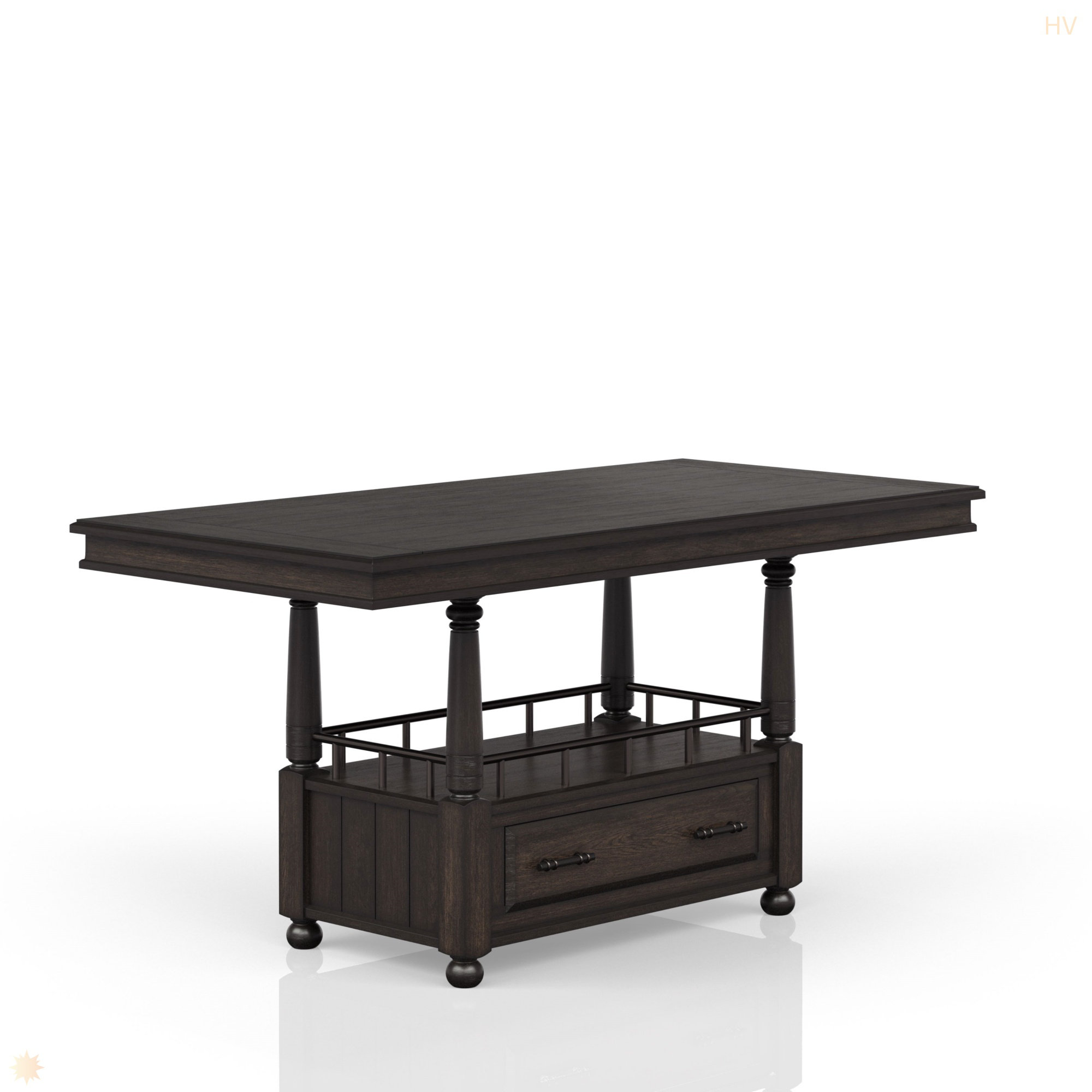 Darby Home Co Deep Coffee Counter Height Dining Table | Wayfair