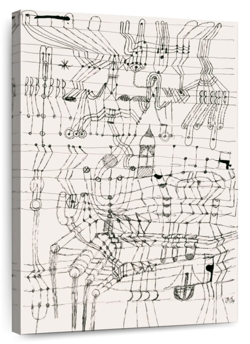 Wade Logan® Avery Drawing Knotted In The Manner Of A Net | Wayfair