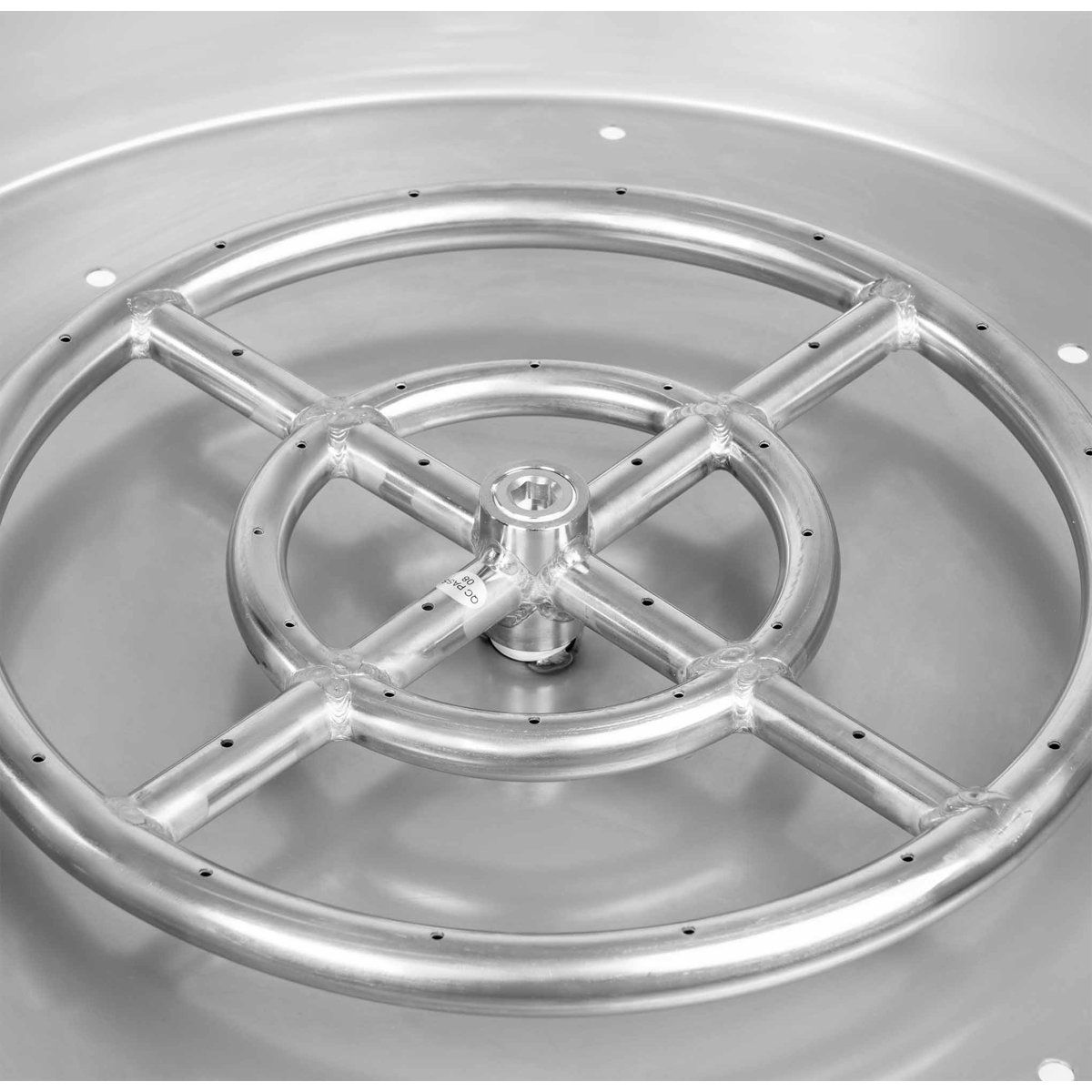 Celestial Fire Glass 19" Stainless Steel Round Drop-In Fire Pit Pan w ...