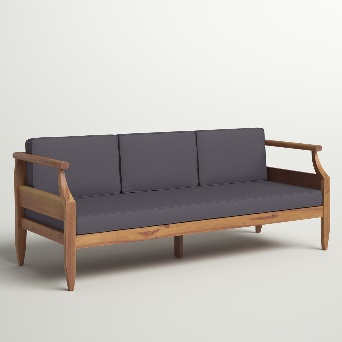 Three Posts™ Littell Outdoor Outdoor Acacia Wood 3 Seater Sofa ...