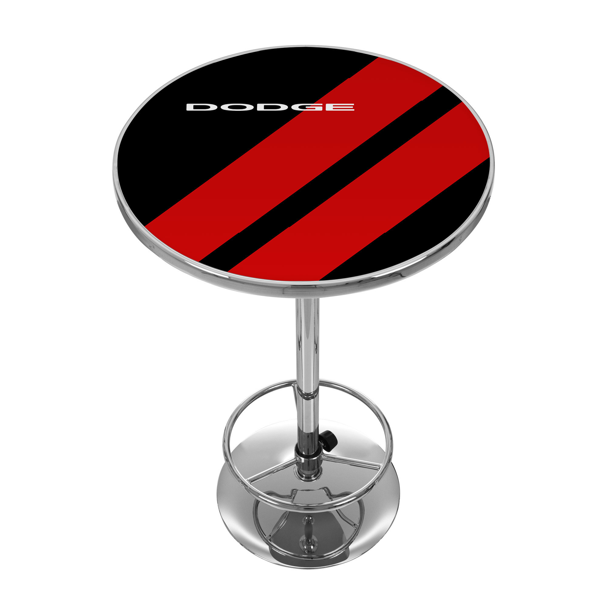 Trademark Global Dodge Big Stripe Pub Table | Wayfair